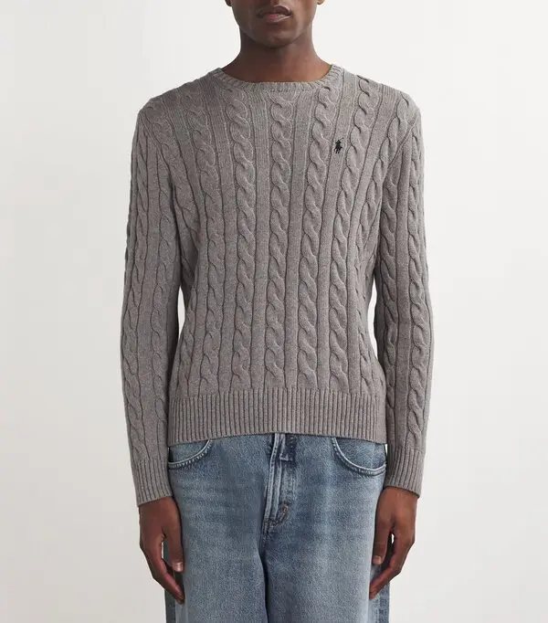 Polo Ralph Lauren Cable-knit Polo Logo Sweater