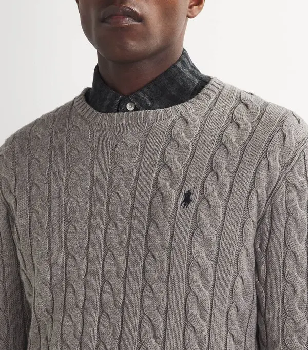 Polo Ralph Lauren Cable-knit Polo Logo Sweater