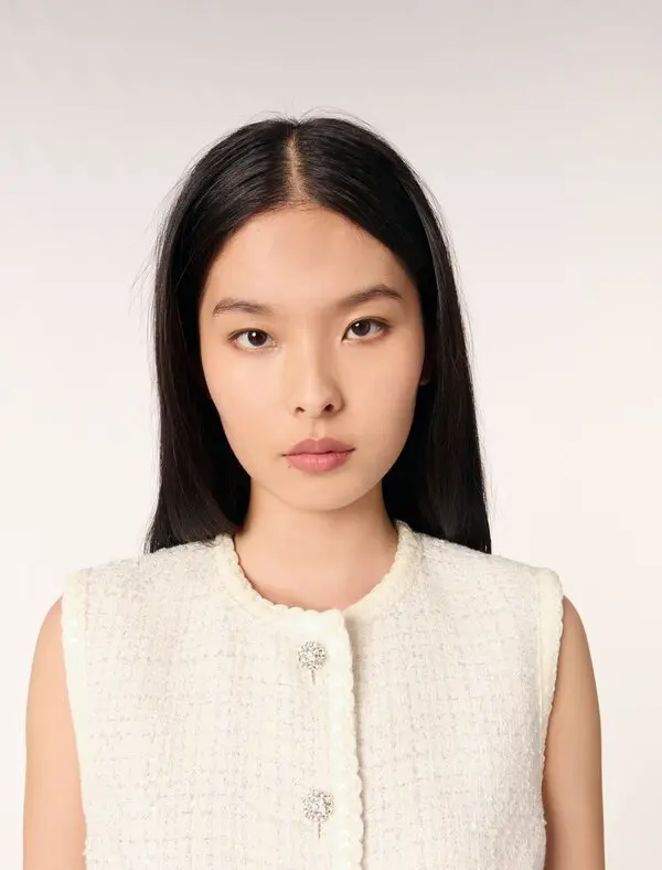 Maje Cotton Tweed Jacket