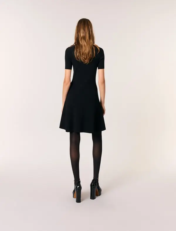 Maje Rib Knit Mini Dress