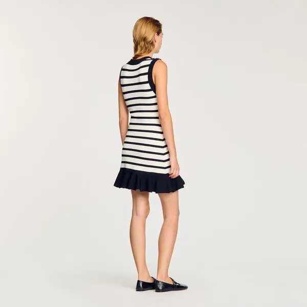 Striped Knit Mini Dress