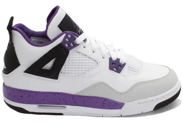 JORDAN 4 Retro Sneakers - White/ultrvlt