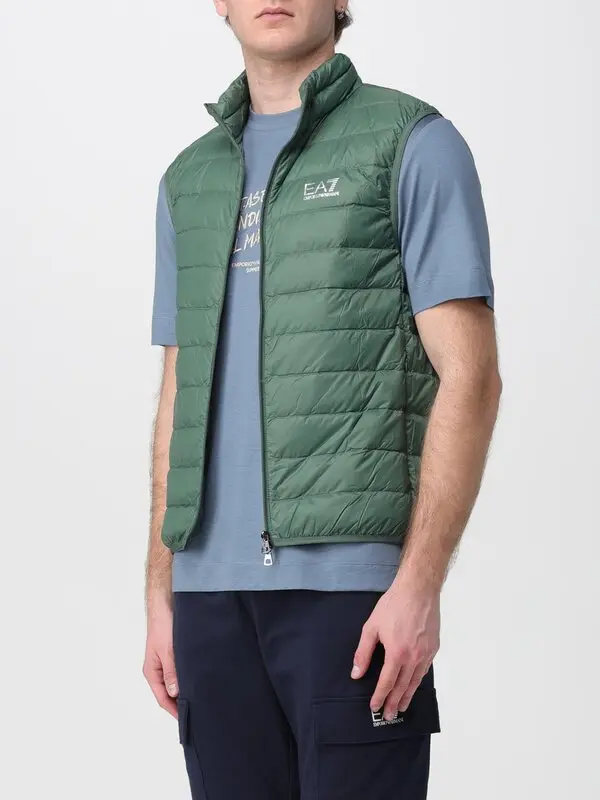 EA7 Padded Quilted Vest - Green