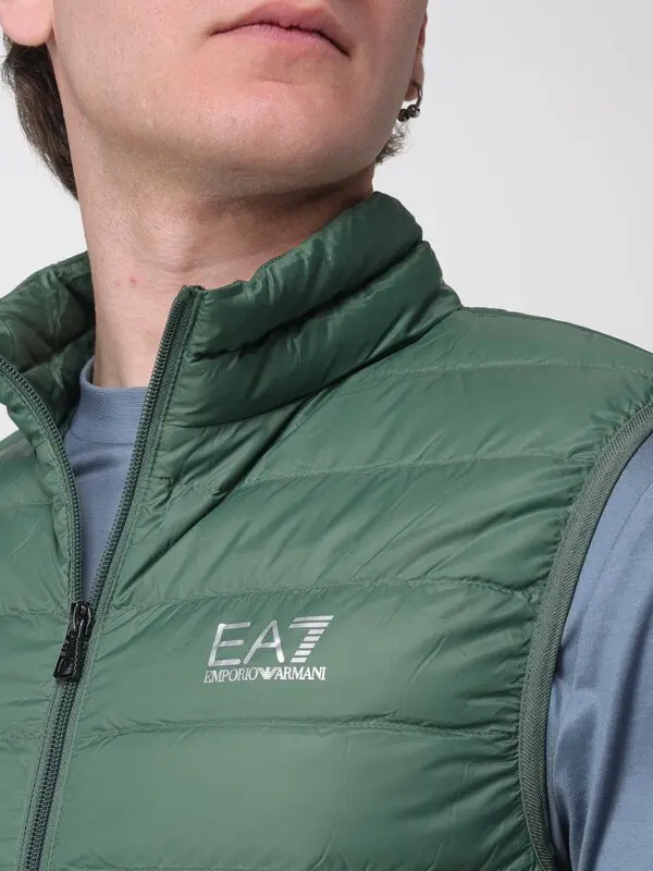 EA7 Padded Quilted Vest - Green