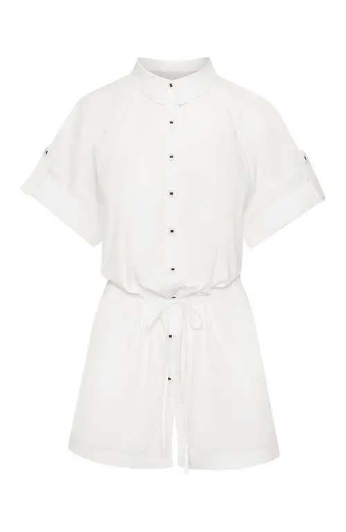 ANSEA The Poplin Summer Suit - White