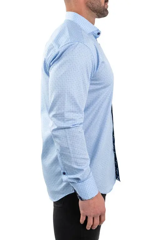 MACEOO Einstein Jacqpointsquare Button-up Shirt