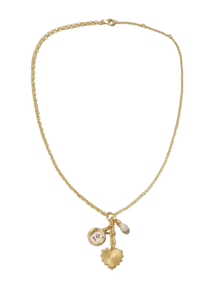 FOUNDRAE - Foundrae True Love & Vivacity 18-karat Gold Diamond Necklace