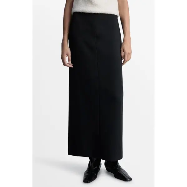 Mango Back Slit Maxi Skirt