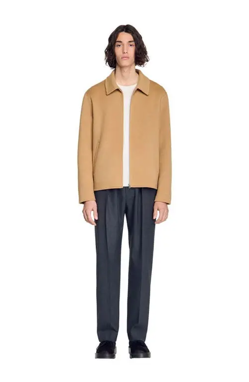 Sandro Double-faced Wool Jacket
