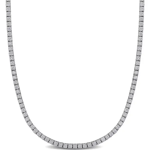 JULIANNA B. 14k Lab-grown Diamond Tennis Necklace - White Gold