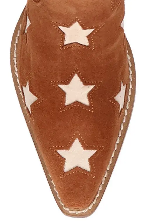 DINGO Super Star Knee High Western Boot - Camel