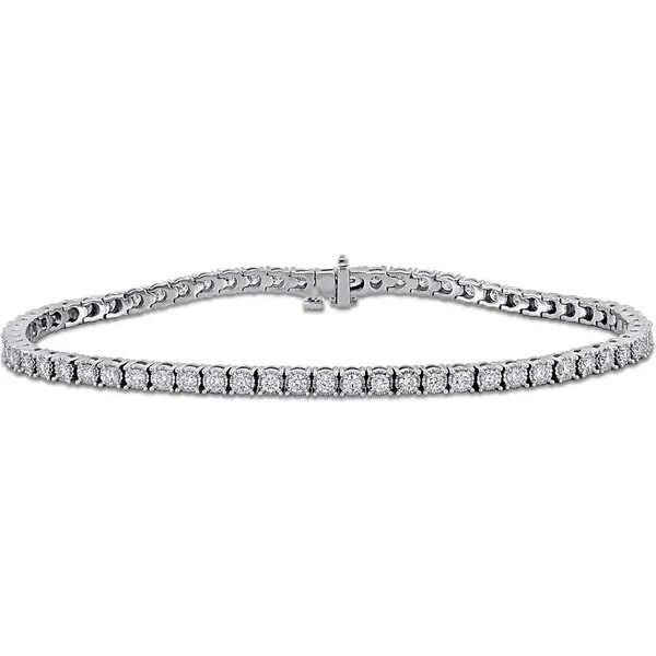 JULIANNA B. 3 1/7ct. T.w. Lab-grown Diamond 14k Tennis Bracelet - White Gold