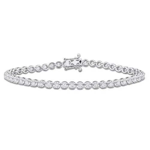 JULIANNA B. 2 1/2ct. T.w. Lab-grown Diamond Tennis Bracelet In 14k Gold - White Gold