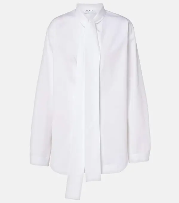 Alaïa Scarf Cotton Blouse