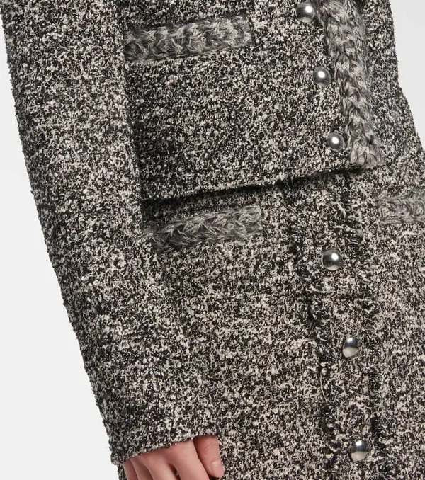 Isabel Marant Gwendoline Cropped Tweed Blazer