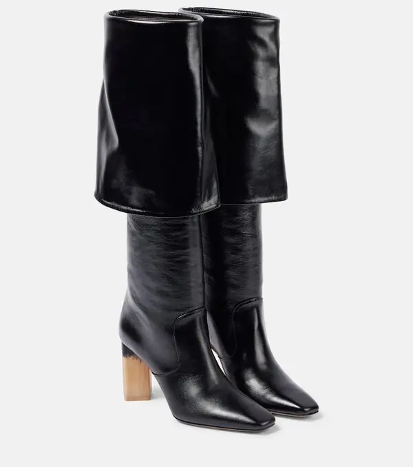 Chloé Georgia 90 Leather Knee-high Boots