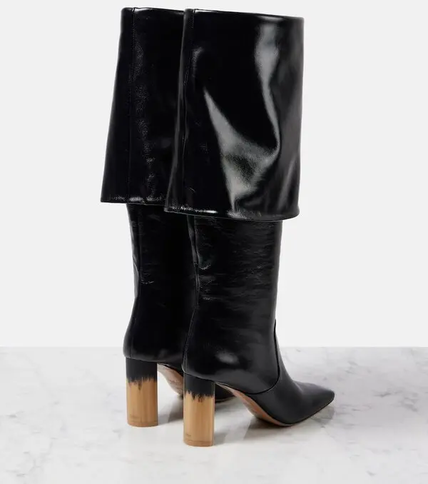 Chloé Georgia 90 Leather Knee-high Boots