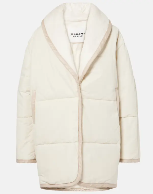 Isabel Marant Gally Cotton-blend Down Coat - Ivory