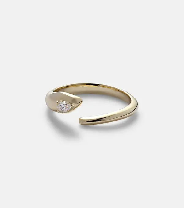 STONE AND STRAND Diana 14kt Diamond Ring - Gold