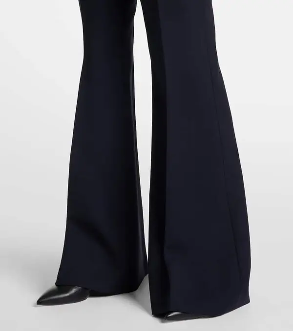 Gabriela Hearst Rhein Wool Flared Pants - Blue