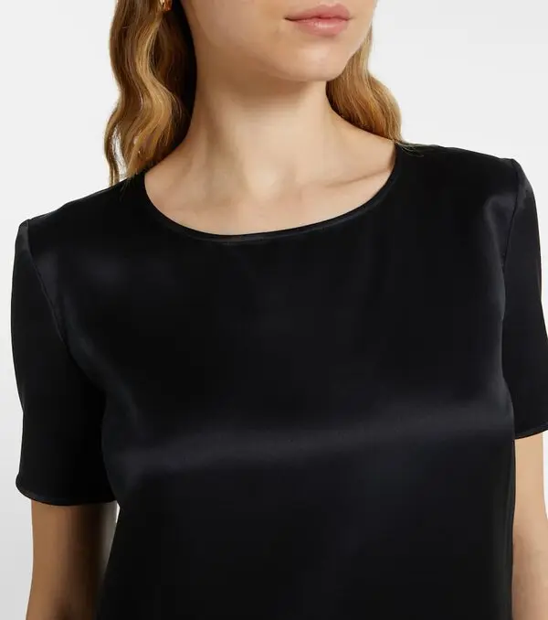 Max Mara Dida Silk Top - Black