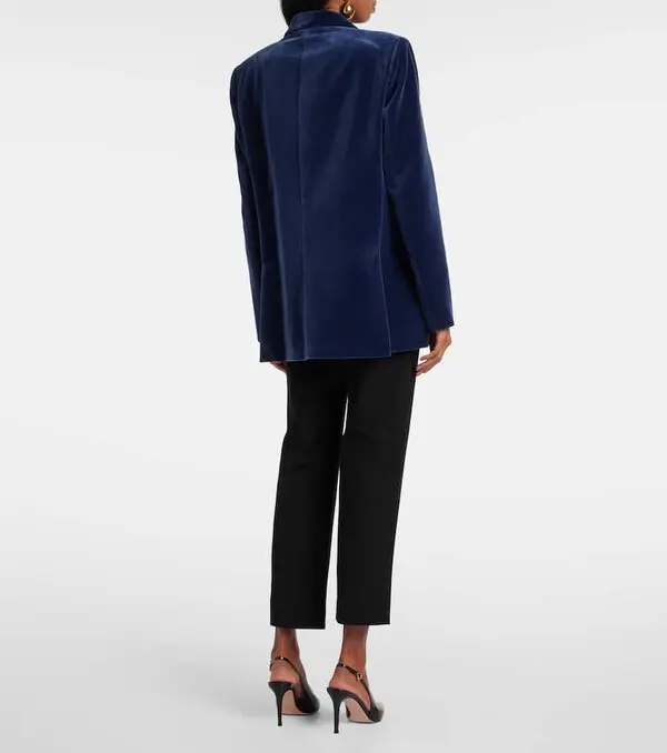 BLAZÉ MILANO Jealousy Everynight Velvet Blazer - Blue
