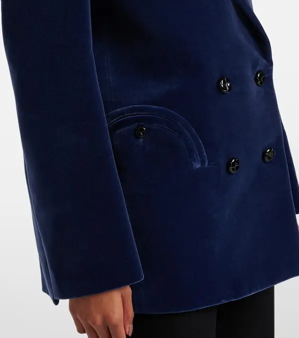 BLAZÉ MILANO Jealousy Everynight Velvet Blazer - Blue