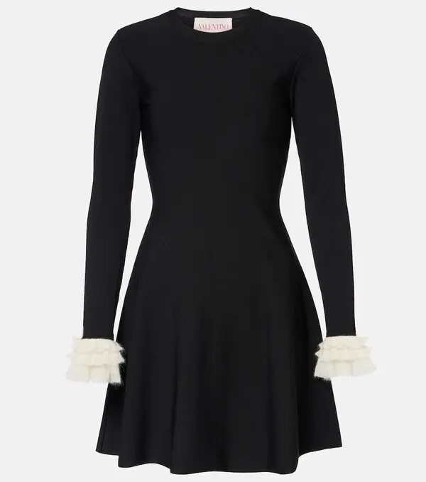 Valentino Garavani Knitted Minidress - Black