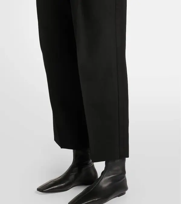 TOTEME High-rise Straight Twill Pants