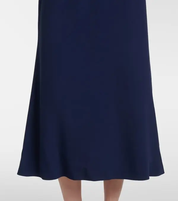 Alessandra Rich Envers Bow-detail Midi Dress - Blue