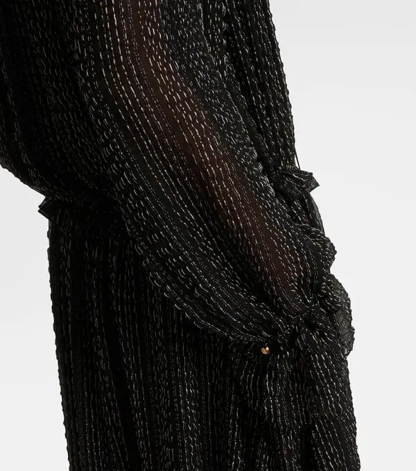 Chloé Ruffled Gathered Silk-blend Gown