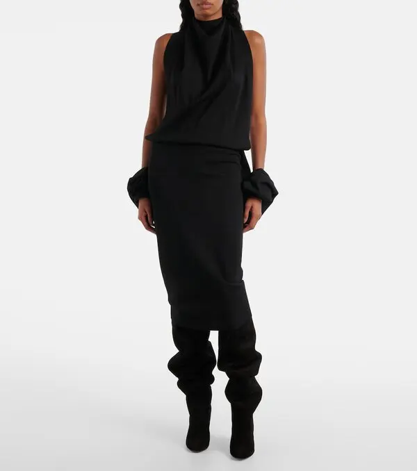 Alaïa Cut Out Midi Dress