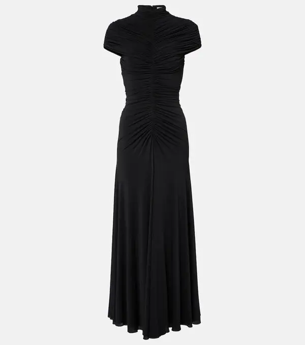 Alaïa Gathered Maxi Dress