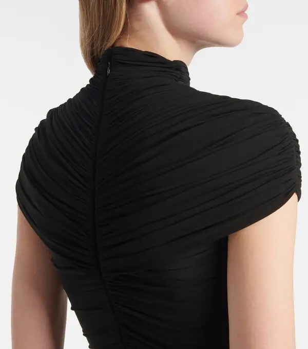 Alaïa Gathered Maxi Dress
