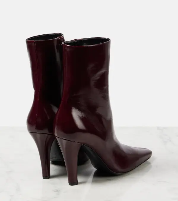 Saint Laurent Jill 95 Leather Ankle Boots