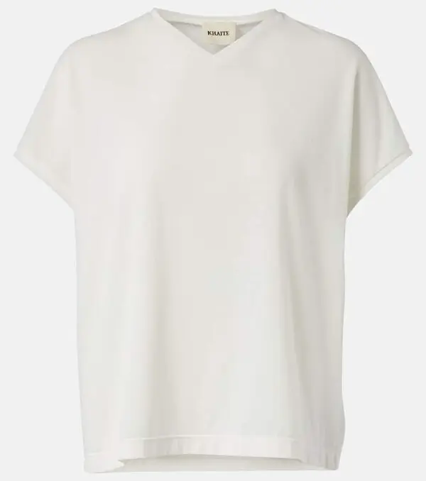 Khaite Devra Cotton-blend Top - White