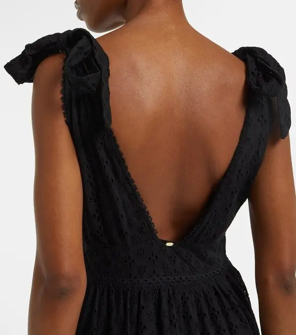 Poupette St Barth Cara Tiered Cotton Maxi Dress