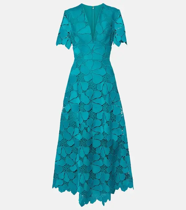 Elie Saab Broderie Anglaise Maxi Dress
