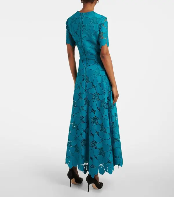 Elie Saab Broderie Anglaise Maxi Dress