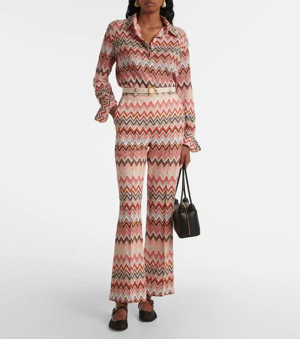 Missoni Zigzag Cotton-blend Straight Pants