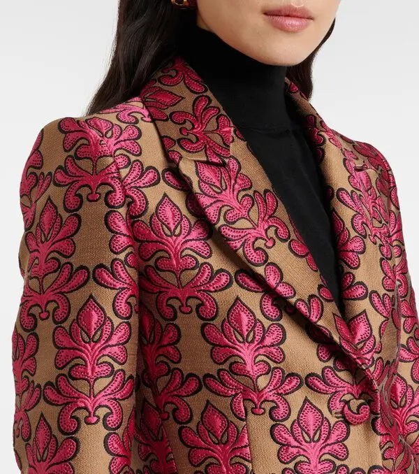 La DoubleJ 24/7 Cotton Jacquard Blazer - Multicoloured