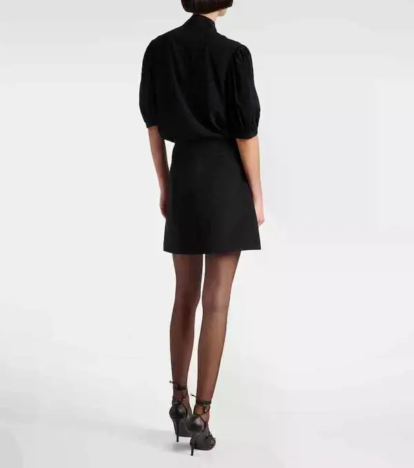 Chloé Wool Crêpe Miniskirt