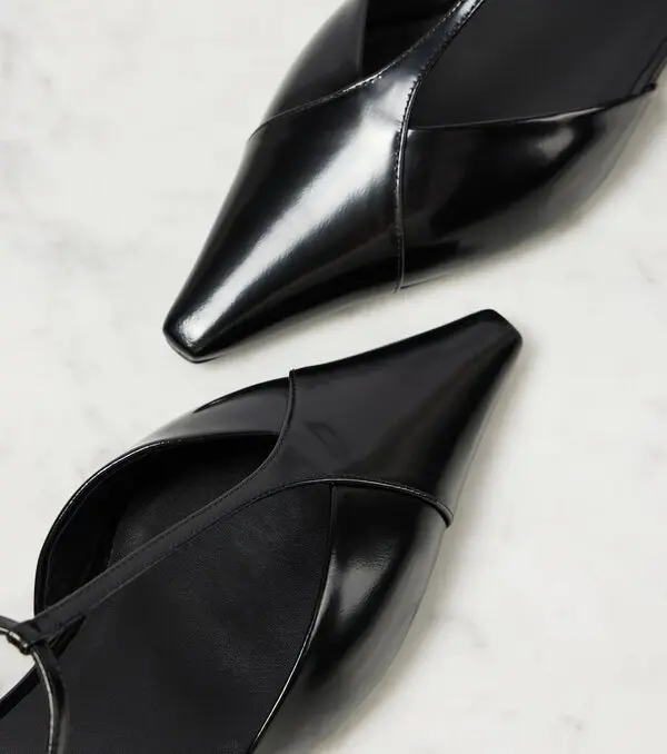 Max Mara Fsilkway Leather Ballerinas