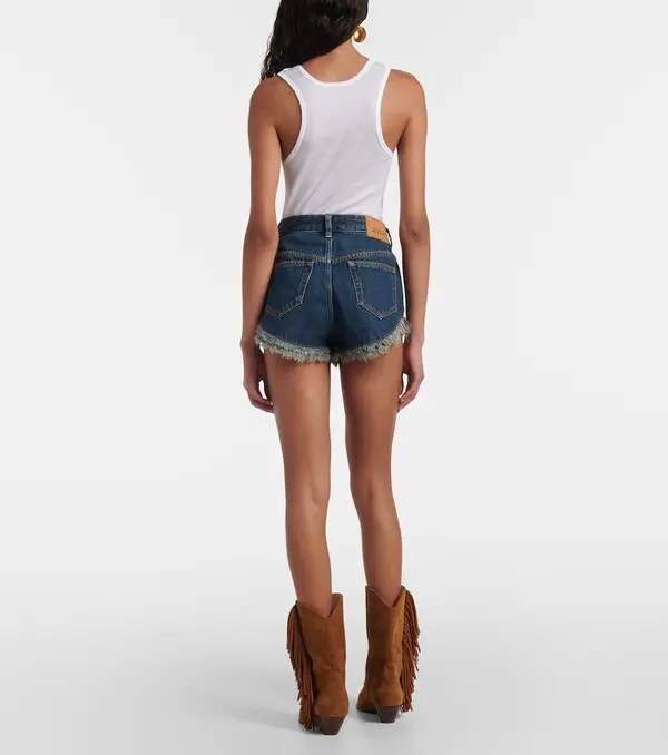 Isabel Marant Étoile Eneidao Denim Shorts - Blue
