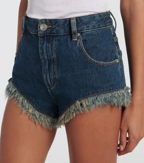 Isabel Marant Étoile Eneidao Denim Shorts - Blue
