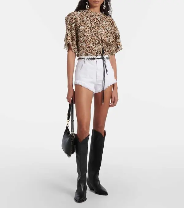 Isabel Marant Eneidao Denim Shorts