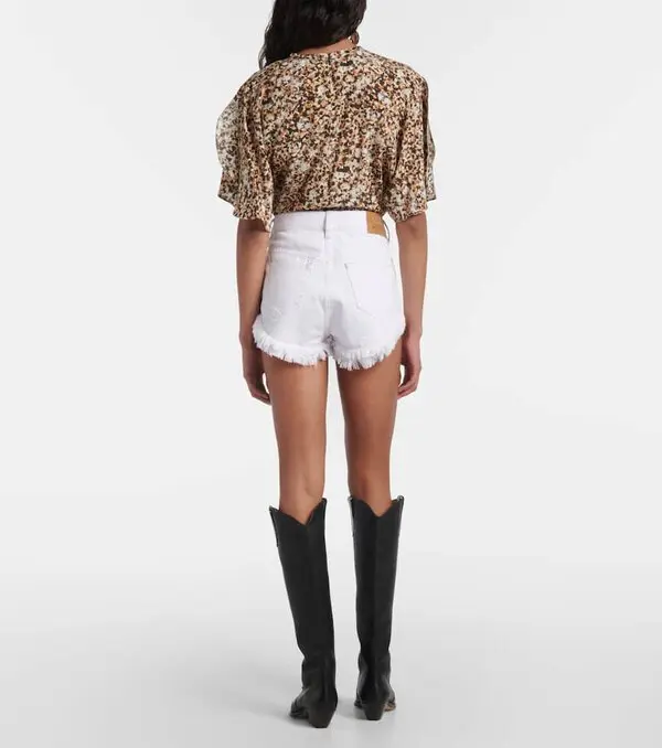 Isabel Marant Eneidao Denim Shorts