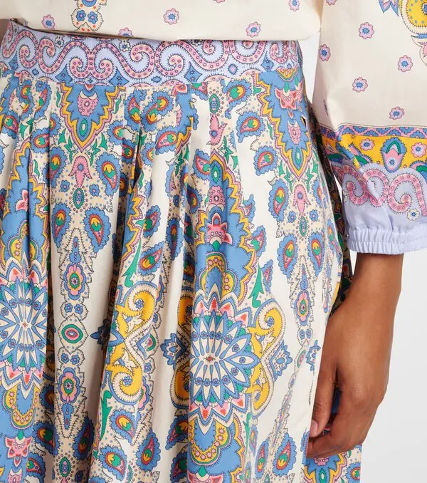 Etro Paisley Printed Midi Skirt - Multicoloured
