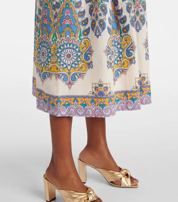 Etro Paisley Printed Midi Skirt - Multicoloured