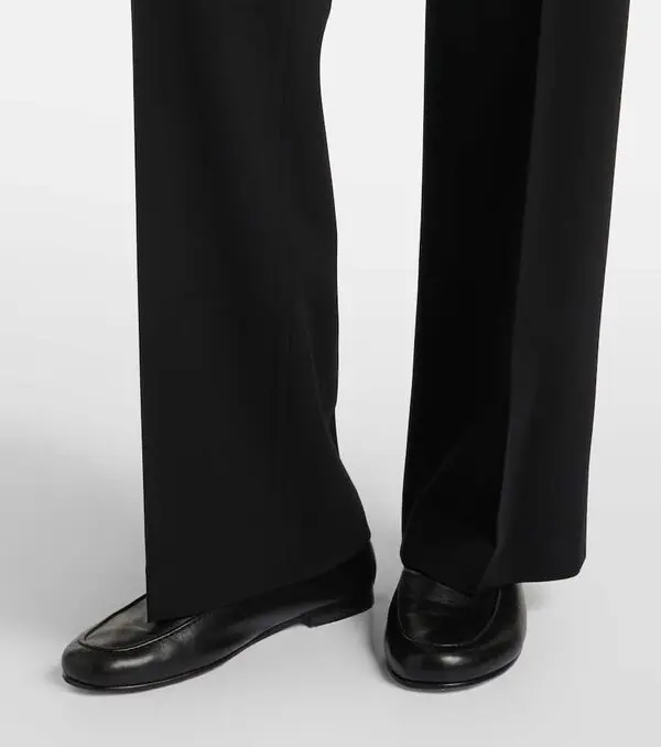 THE ROW Dina Wool-blend Straight Pants
